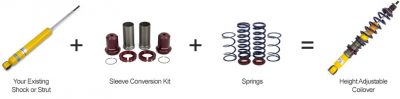 Elephant Racing • Coilover Sleeve Conversion Kits For Porsche 911, 912, 930